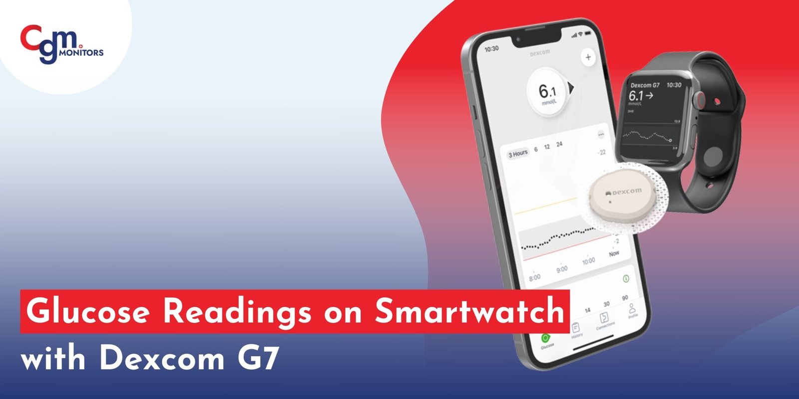 Glucose Readings on Smartwatch with Dexcom G7 - CGM Monitors