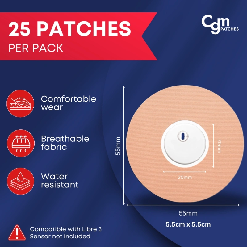 Freestyle Libre 3 Plus Patches with Cutout – 14-Day Patch